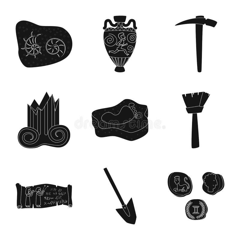 Isolated Object of Museum and Attributes Logo. Set of Museum and ...