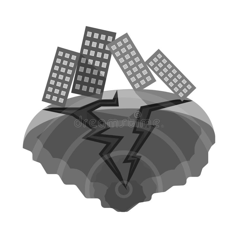 Isolated Object of Nature and Apocalypse Icon. Collection of Nature and ...