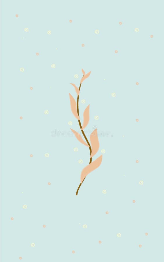 Vector Design for Notebook Cover with Leaves Stock Vector ...