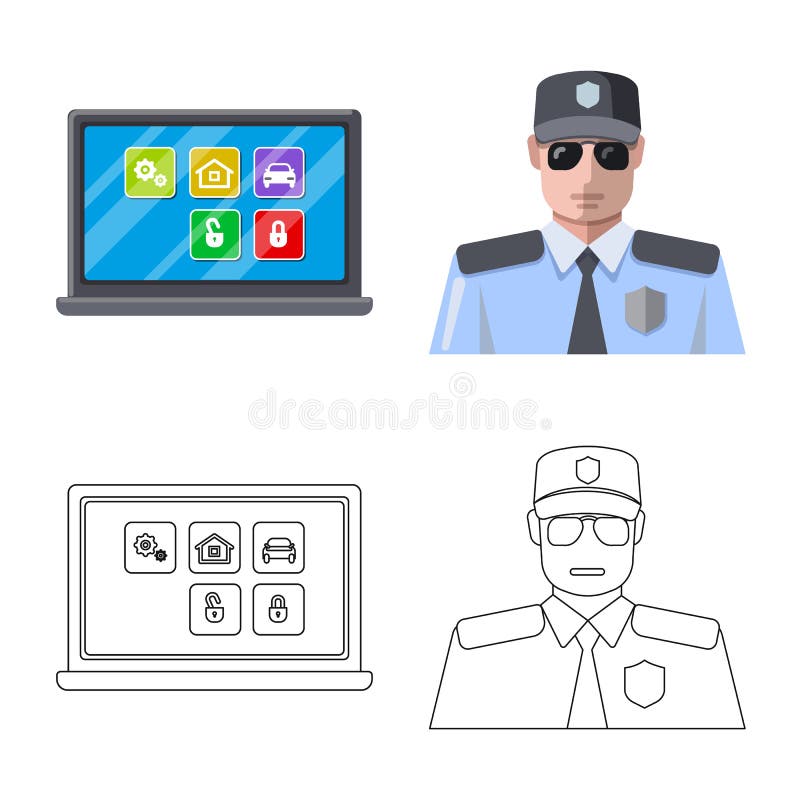 Vector Design of Office and House Logo. Collection of Office and System ...