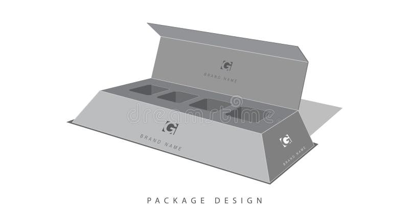 Vector Design for a Package Alloy Shape Vector Mockup Design Stock ...