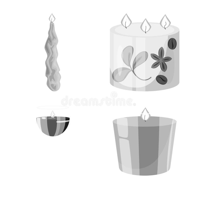 Vector Design of Paraffin and Fire Logo. Collection of Paraffin and ...