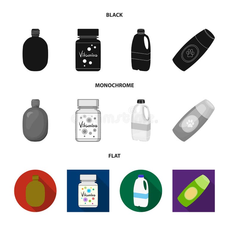 Vector Design of Plastic and Container Icon. Set of Plastic and ...