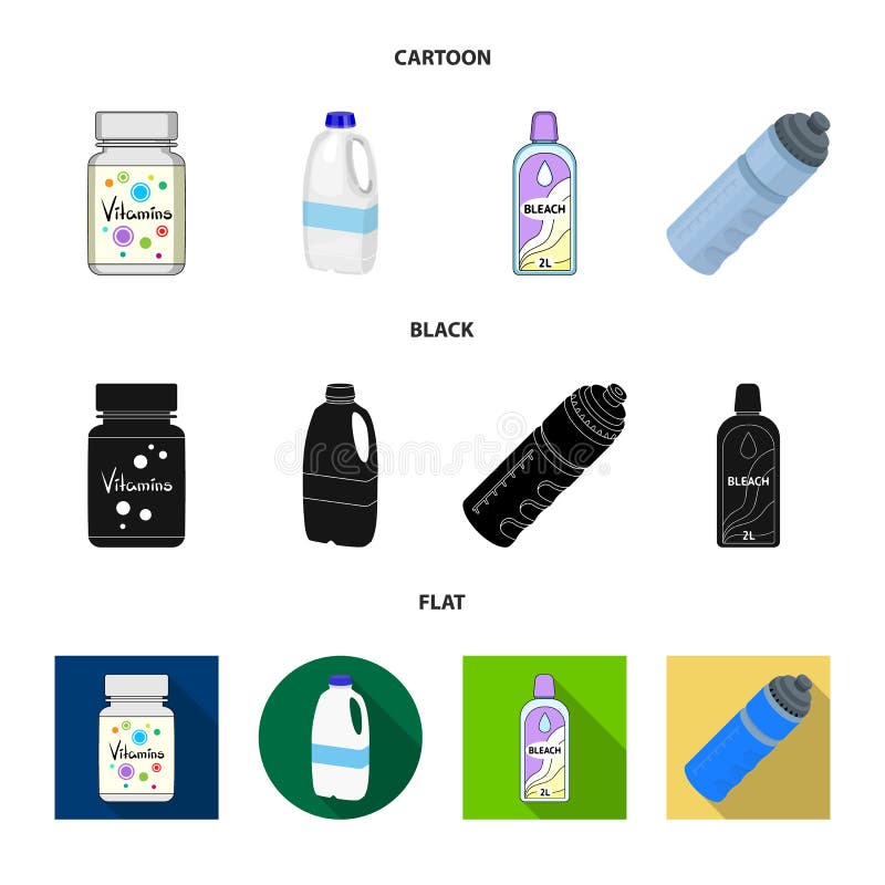 Vector Design of Plastic and Container Logo. Set of Plastic and ...