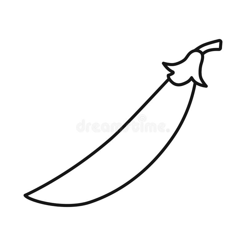 Vector Design of Pod and Peas Logo. Web Element of Pod and Legume Stock ...