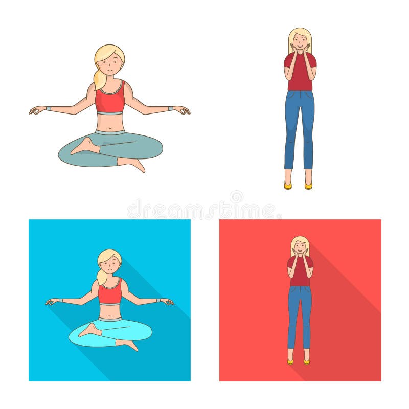 Vector Design of Posture and Mood Logo. Collection of Posture and ...