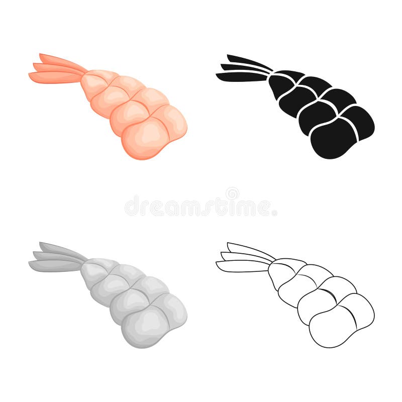 Vector Design of Prawn and Creature Logo. Collection of Prawn and Fresh ...