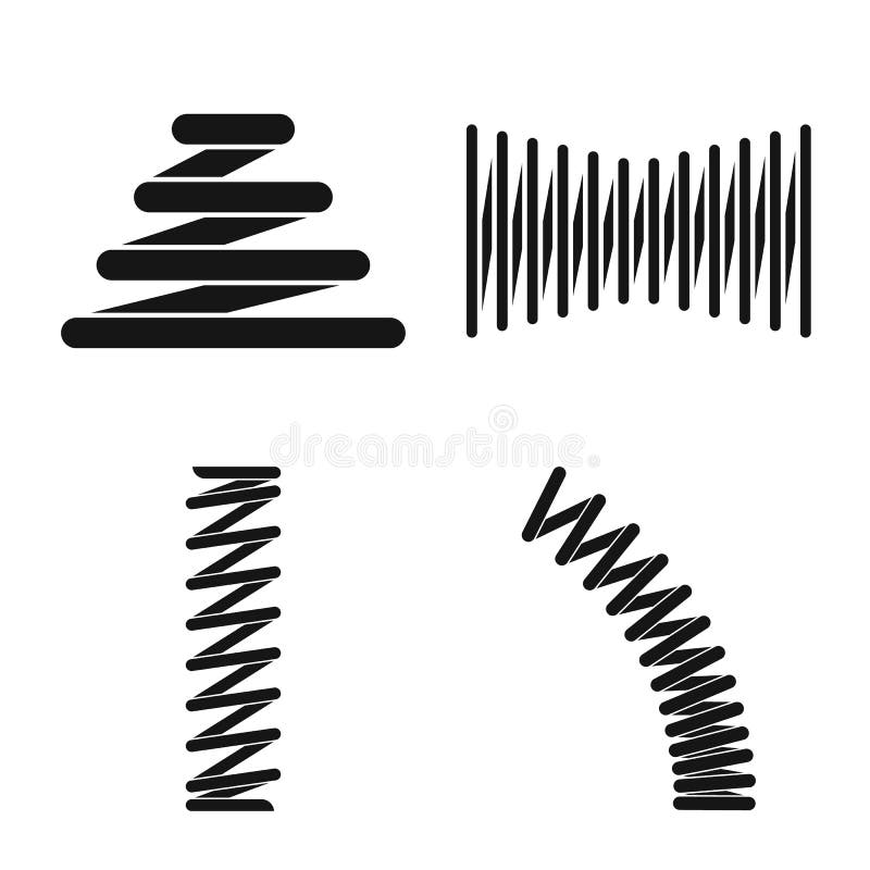 Vector Design of Pressure and Elastic Icon. Collection of Pressure and ...