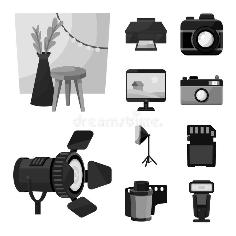 Isolated Object of Professional and Accessories Logo. Collection of ...