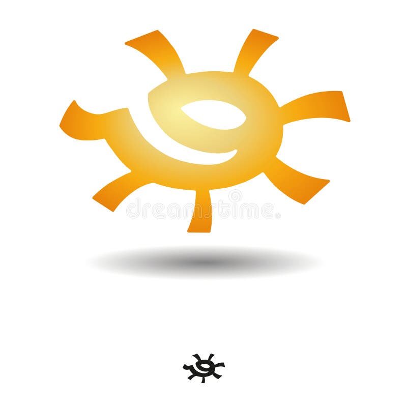 Vector Design of the Profile of Sun Stock Vector - Illustration of ...