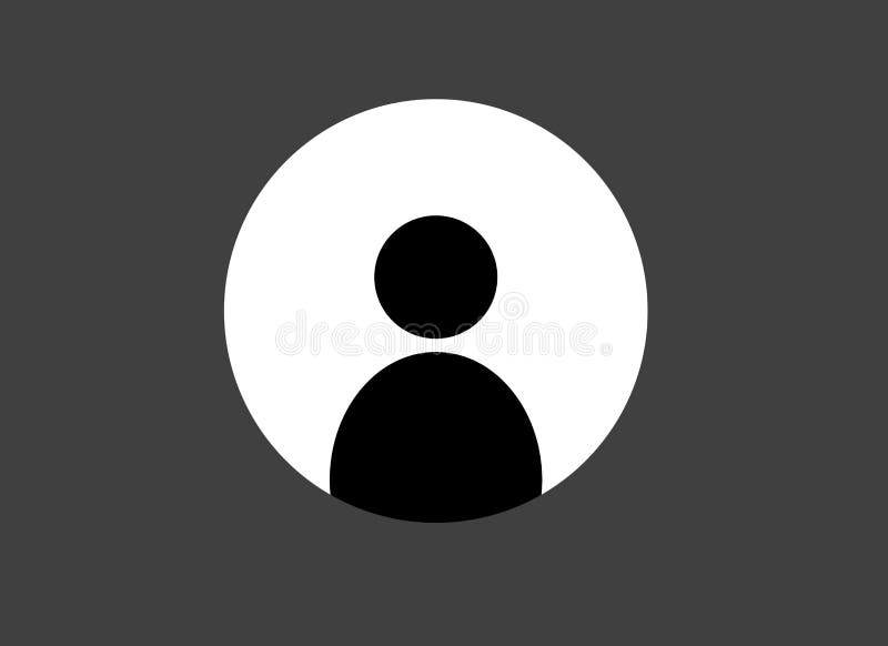 Vector Design Profile in Very Simple and Clean Design Stock Vector ...