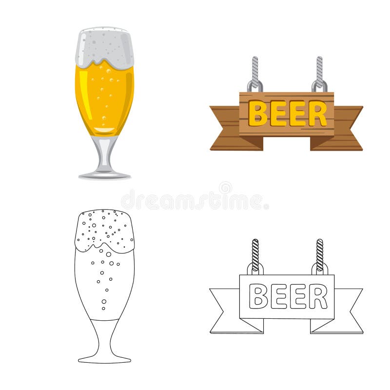 Vector Design of Pub and Bar Icon. Collection of Pub and Interior Stock ...