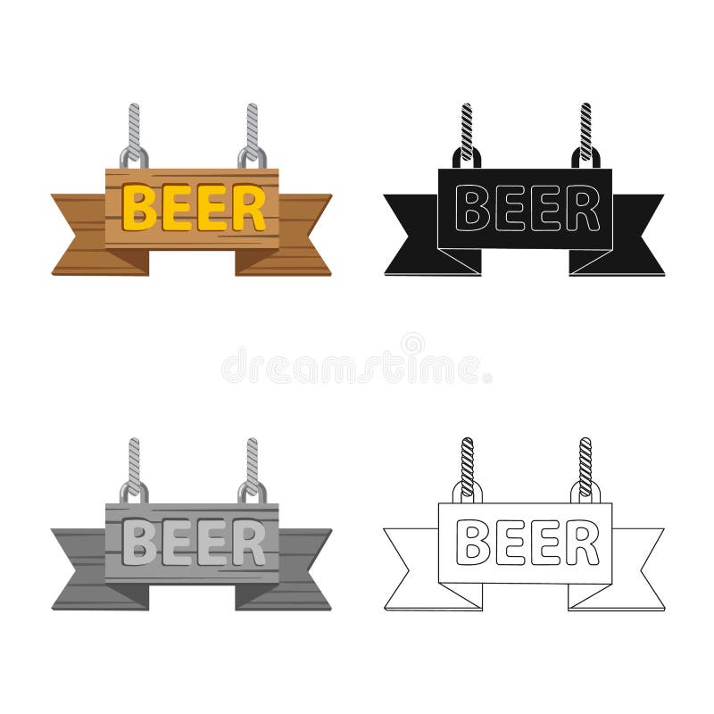 Vector Design of Pub and Bar Icon. Set of Pub and Interior Stock Vector ...