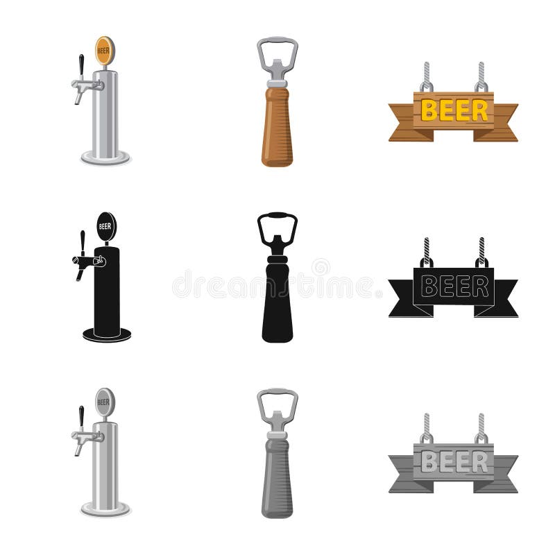 Vector Design of Pub and Bar Logo. Collection of Pub and Interior Stock ...