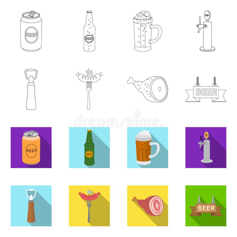 Vector Design of Pub and Bar Symbol. Set of Pub and Interior Stock ...