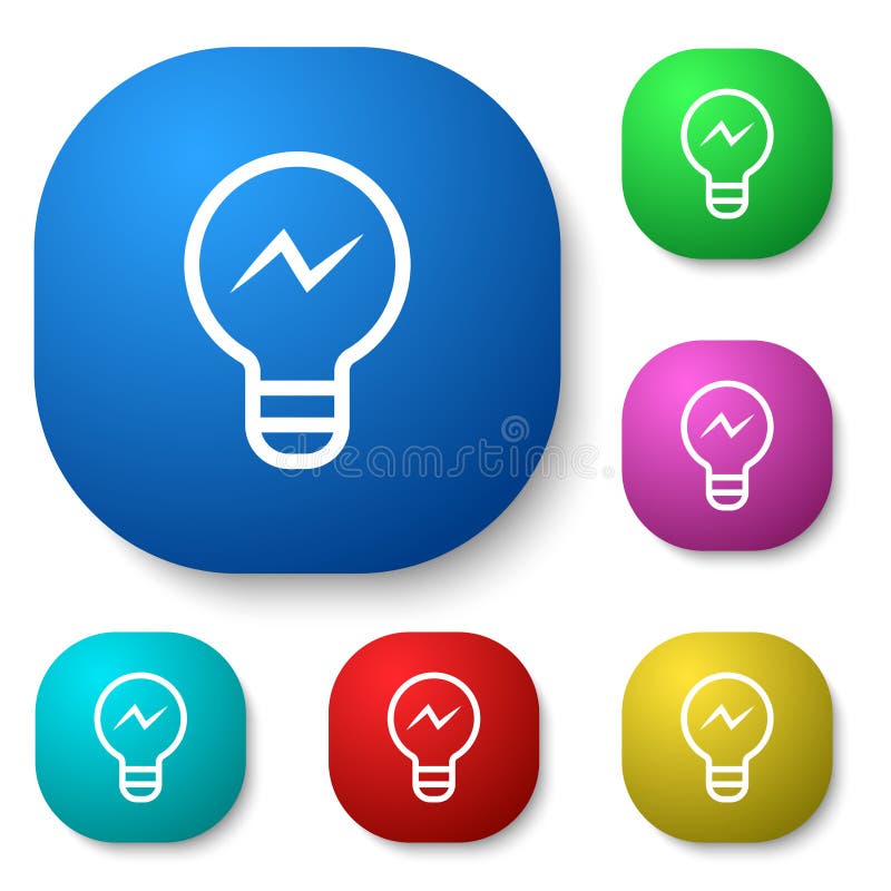 Lamp button stock vector. Illustration of design, lamp - 122532560