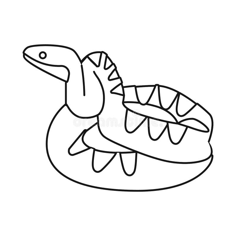 Isolated Object Of Python And Serpent Logo Web Element Of Python And Crawling Vector Icon For