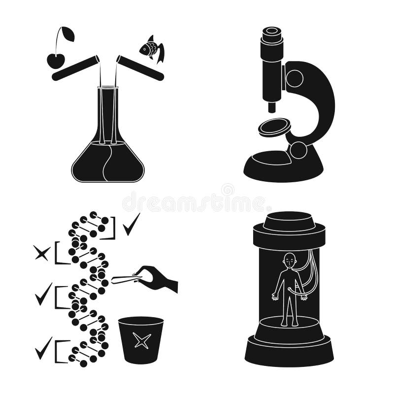 Vector Design of Quality and Laboratory Logo. Collection of Quality and ...