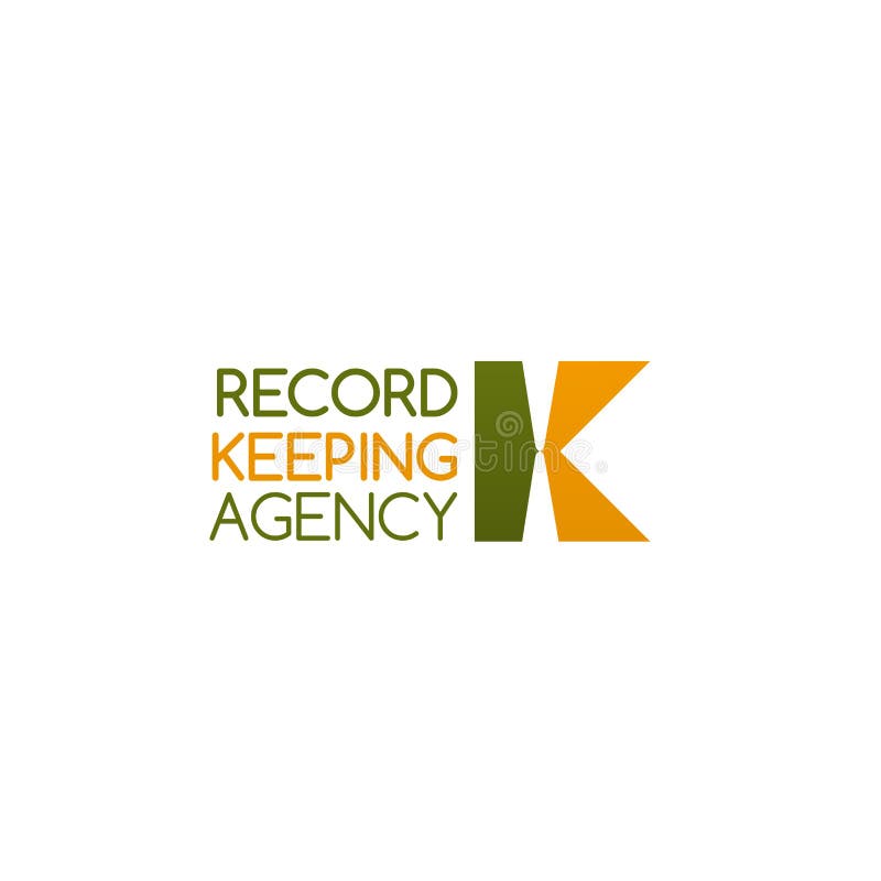Vector Design for Record Keeping Agency Stock Vector - Illustration of ...