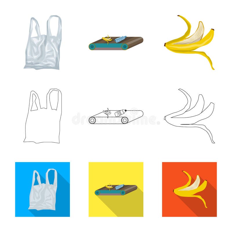 Vector Design of Refuse and Junk Icon. Collection of Refuse and Waste ...