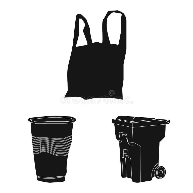 Isolated Object of Refuse and Junk Logo. Collection of Refuse and Waste ...