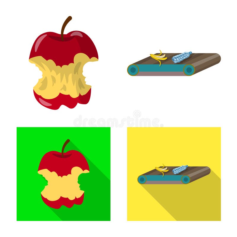 Vector Design of Refuse and Junk Icon. Set of Refuse and Waste Vector ...