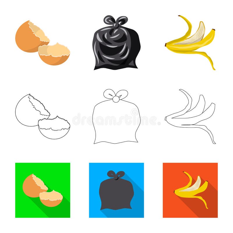 Isolated Object of Refuse and Junk Logo. Collection of Refuse and Waste ...