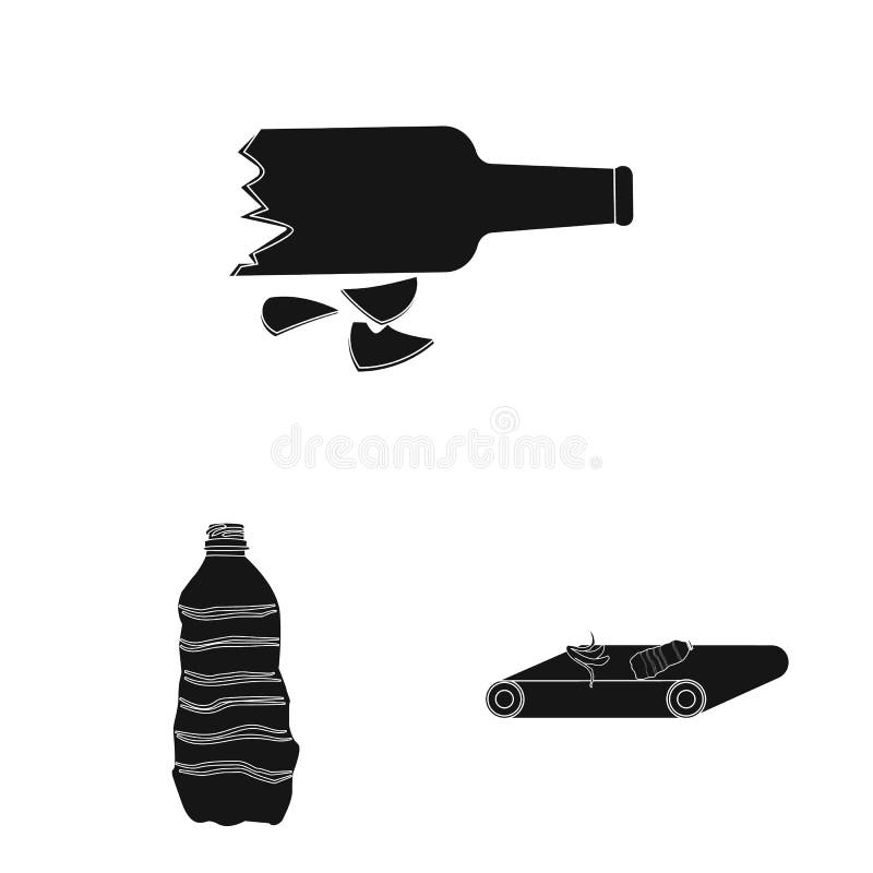 Vector Design of Refuse and Junk Symbol. Collection of Refuse and Waste ...