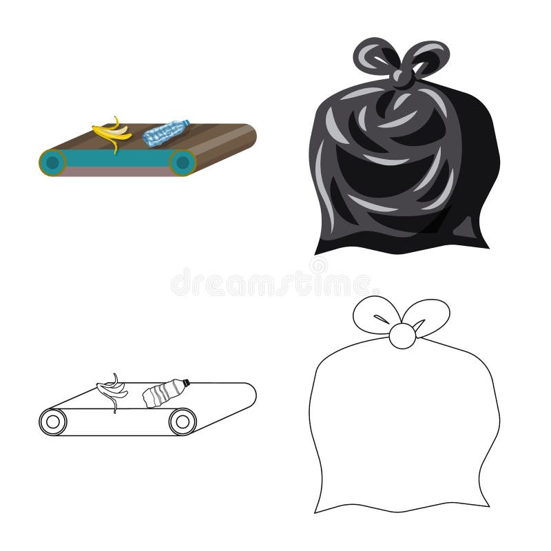Vector Design of Refuse and Junk Symbol. Set of Refuse and Waste Vector ...