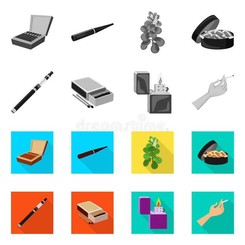 Isolated Object of Refuse and Stop Logo. Set of Refuse and Habit Stock ...