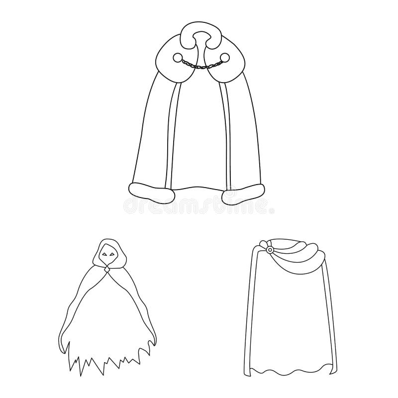 Vector Design of Robe and Garment Icon. Collection of Robe and Cloth ...