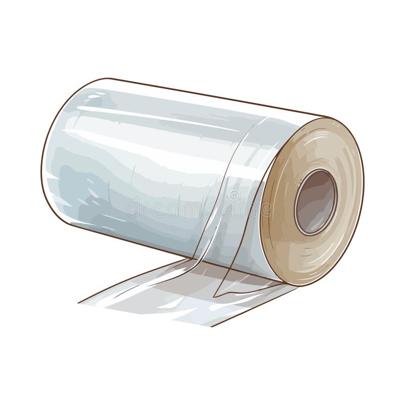 Vector Design of Roll Packaging Equipment Stock Vector - Illustration ...