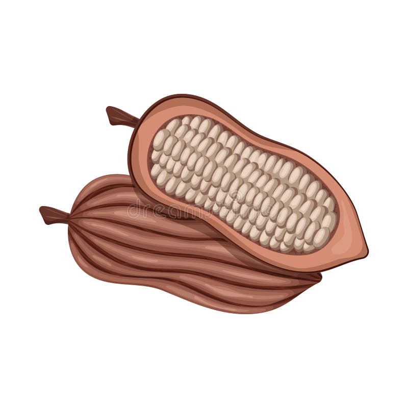 Isolated Object of Seed and Chocolate Logo. Set of Seed and Farm Vector ...