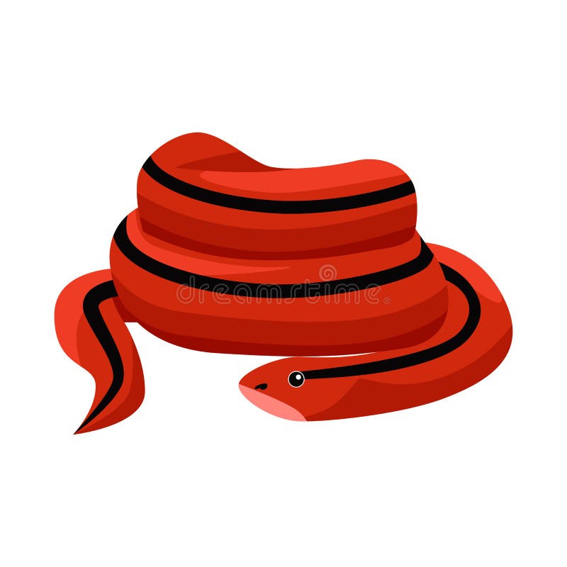 Vector Design of Serpent and Red Logo. Web Element of Serpent and Skin ...