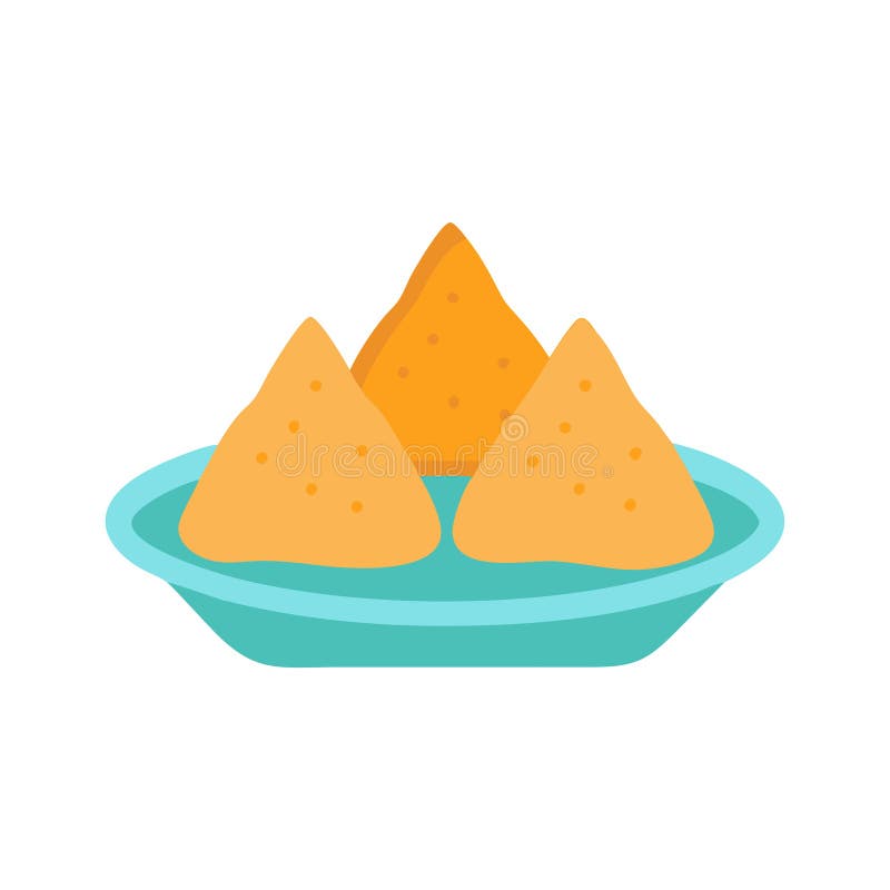 Samosa Vector for Indian Cuisine Stock Vector - Illustration of meat ...