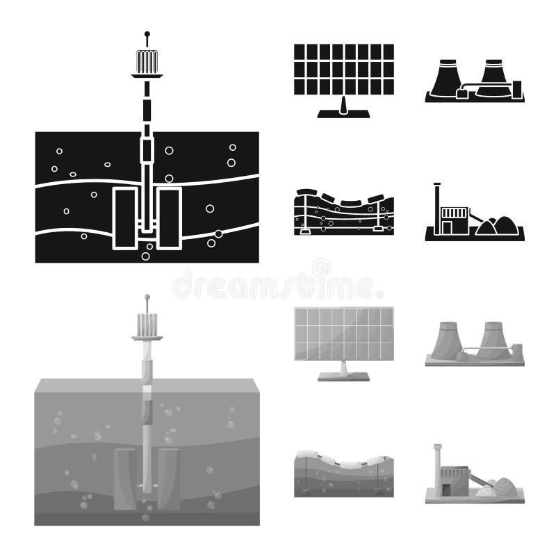 Vector Design of Source and Environment Symbol. Collection of Source ...