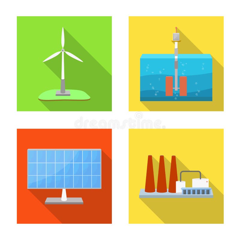 Vector Design of Source and Environment Symbol. Collection of Source ...