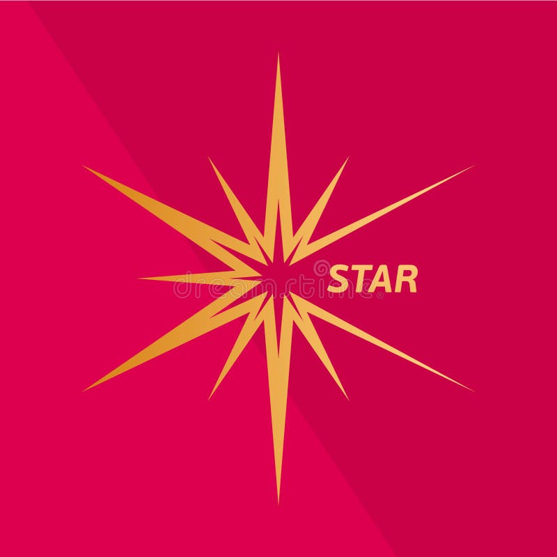 Vector Design of a Sparkling Star Stock Illustration - Illustration of ...