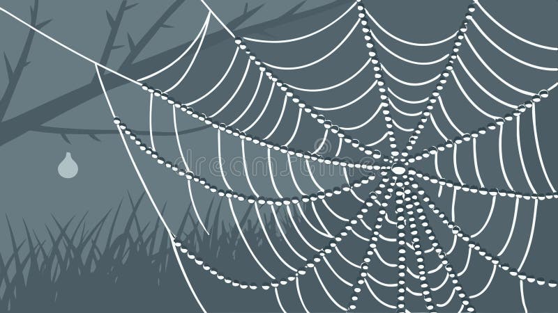 Spider Web in Corner, Detailed Web Structure, Vector Design Generative ...