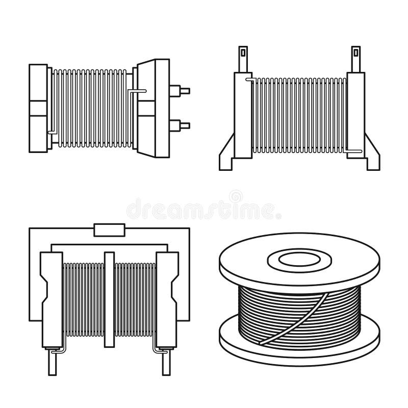 Vector Design of Spiral and Compression Icon. Collection of Spiral and ...