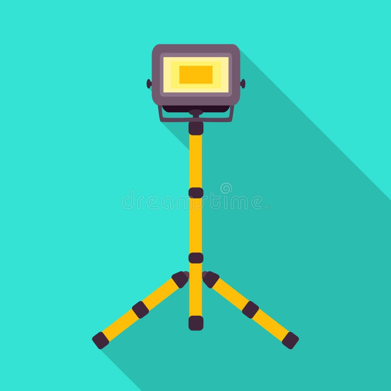 Vector Design of Spotlight and Electric Symbol. Graphic of Spotlight ...