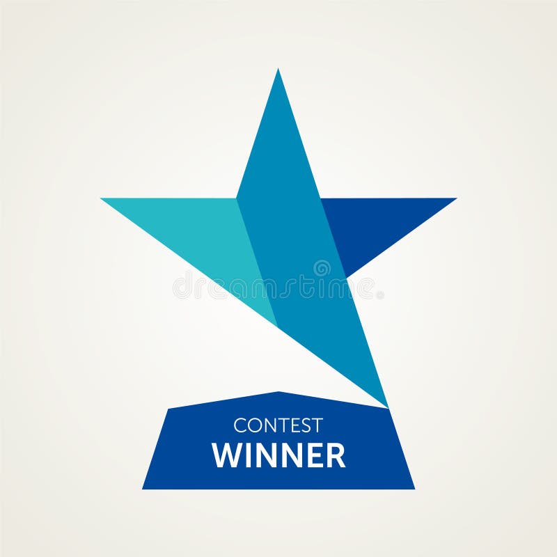 Vector Design of a Star Shaped Award Stock Illustration - Illustration ...