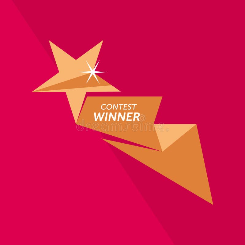 Vector Design of a Star Shaped Award Stock Illustration - Illustration ...