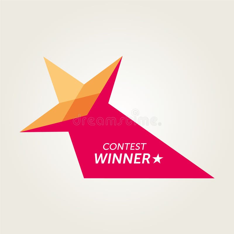 Vector Design of a Star Shaped Award Stock Illustration - Illustration ...