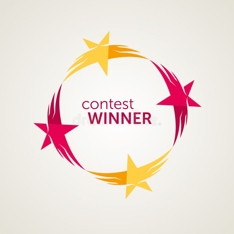 Vector Design of a Star Shaped Award Stock Illustration - Illustration ...