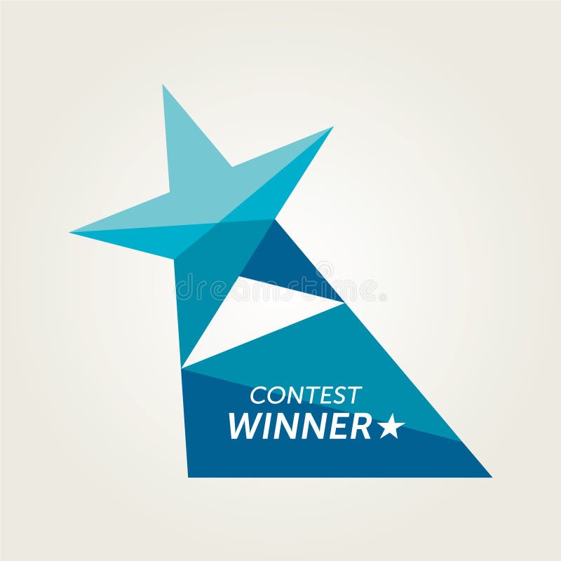 Vector Design of a Star Shaped Award Stock Illustration - Illustration ...