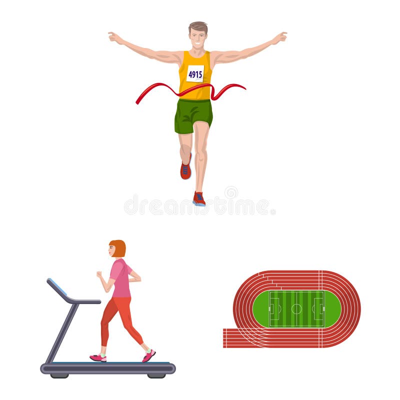 Vector Design of Step and Sprint Sign. Collection of Step and Sprinter ...