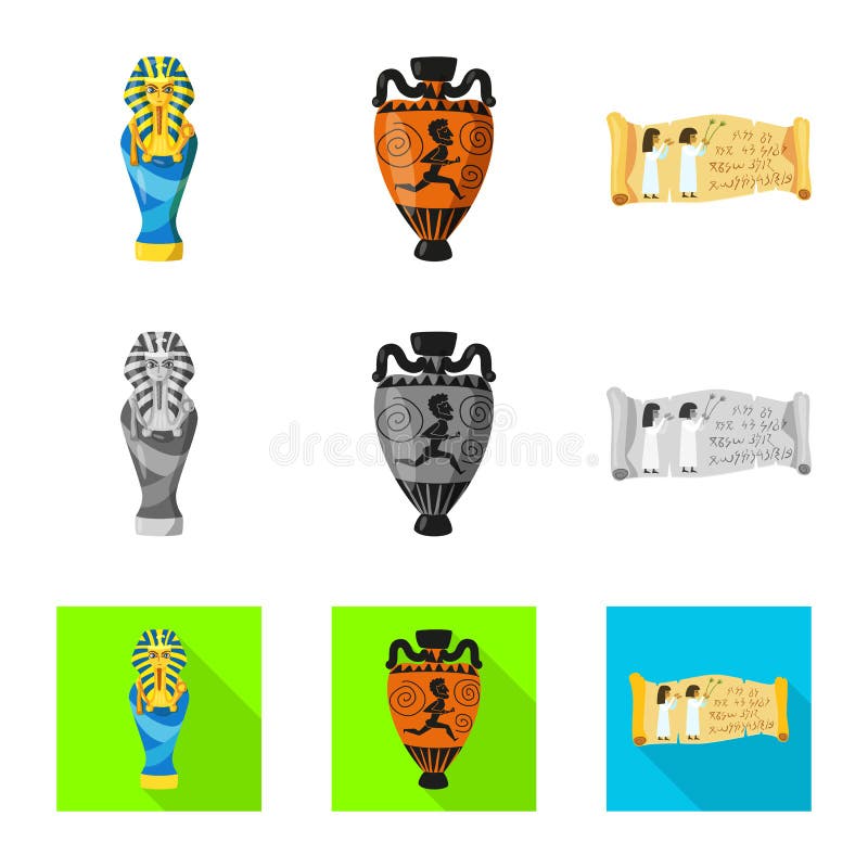 Vector Design of Story and Items Icon. Set of Story and Attributes ...