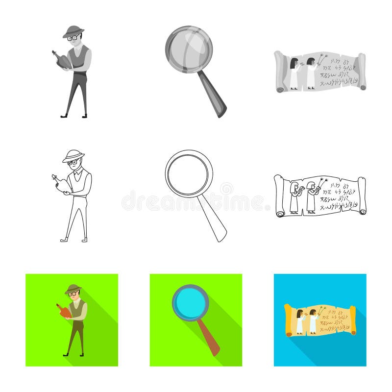 Vector Design of Story and Items Icon. Set of Story and Attributes ...