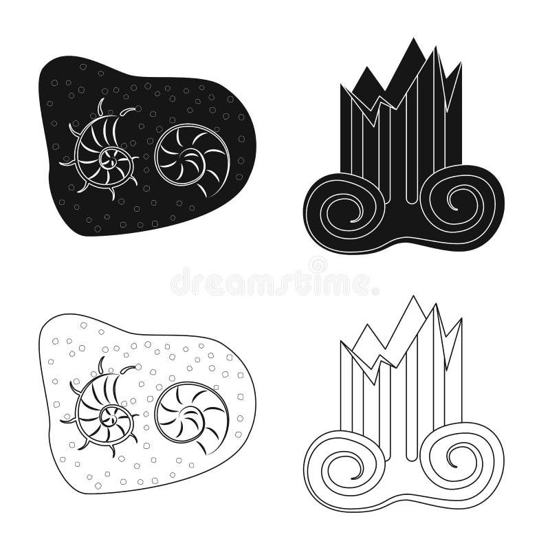 Isolated Object of Story and Items Symbol. Set of Story and Attributes ...